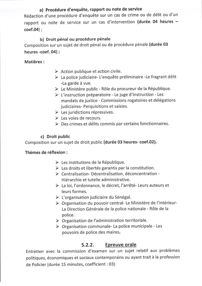 Concours Police: Inscription en ligne, conditions, dossiers, épreuves...