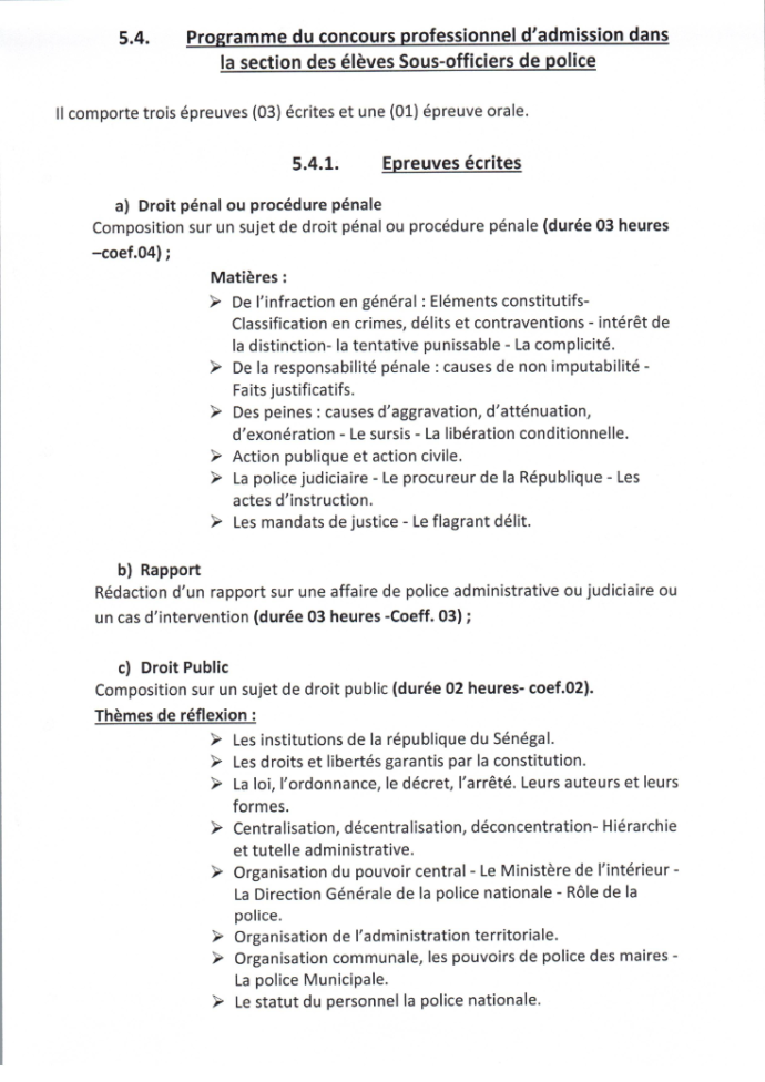 Concours Police: Inscription en ligne, conditions, dossiers, épreuves...