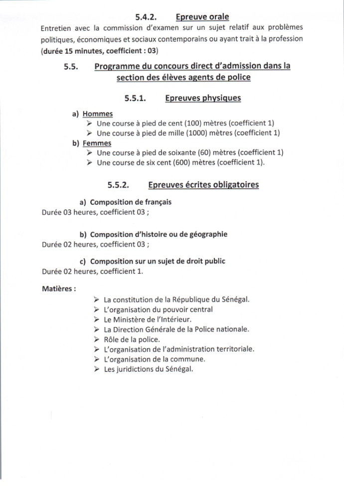 Concours Police: Inscription en ligne, conditions, dossiers, épreuves...