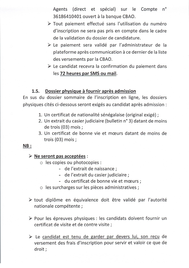 Concours Police: Inscription en ligne, conditions, dossiers, épreuves...