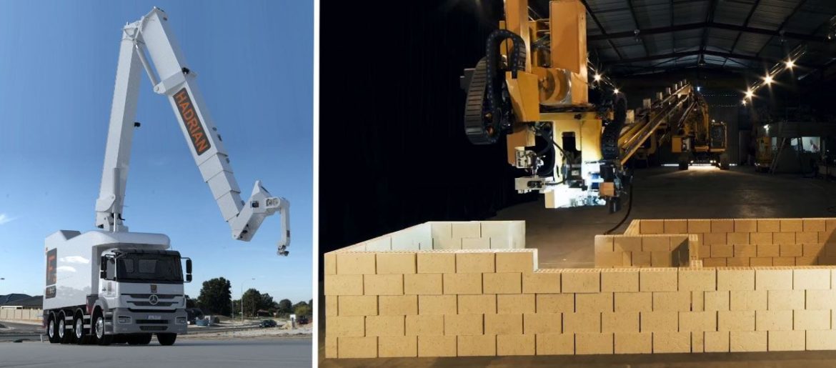 Hadrian, un robot maçon qui pourrait construire des maisons... en deux ...