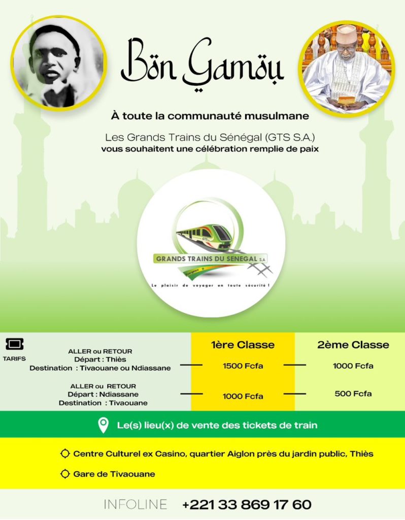 Gamou 2023 : GTS SA déploie trois Trains pour un transport sécurisé des ...